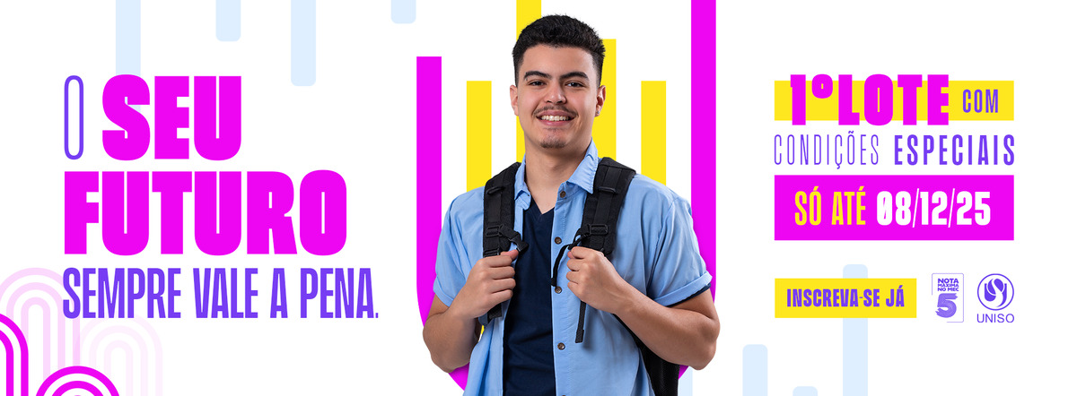 Vestibular UNISO 2026 | Início